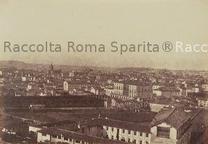 Roma Sparita - Panorama dalla terrazza di Via Garibaldi