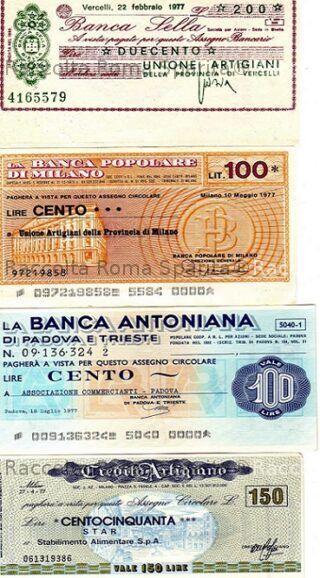 Roma Sparita - Mini assegni